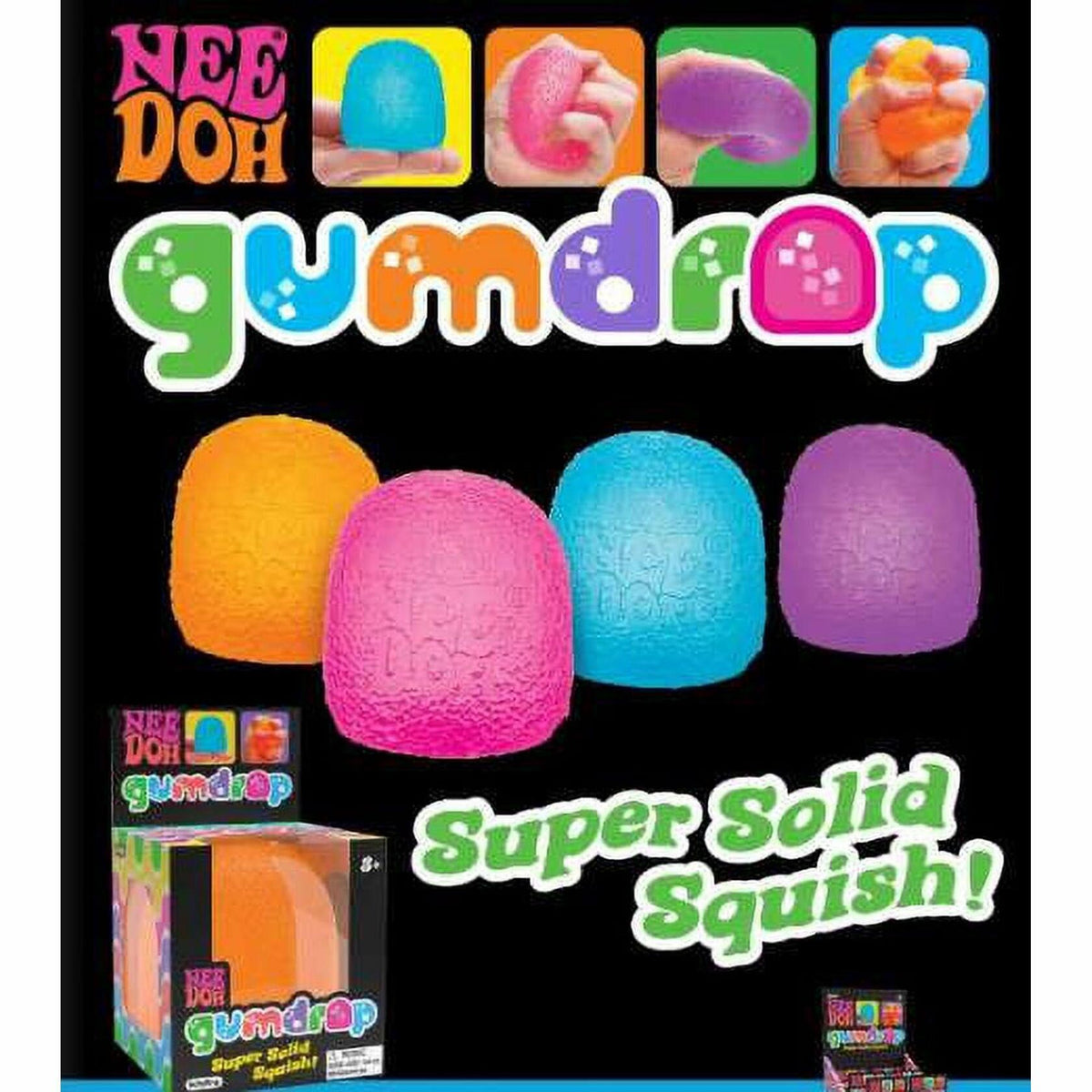 Schylling NeeDoh Gumdrop Textured Sensory Fidget Toy Colors May Vary ( – SavvyDigz