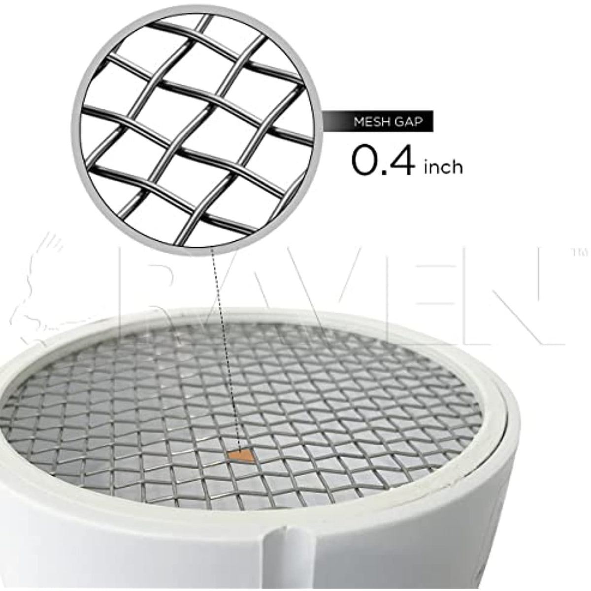 PVC Termination Cap Mesh Screen Vent Cover, Furnace & Roof Vent Cap, S ...