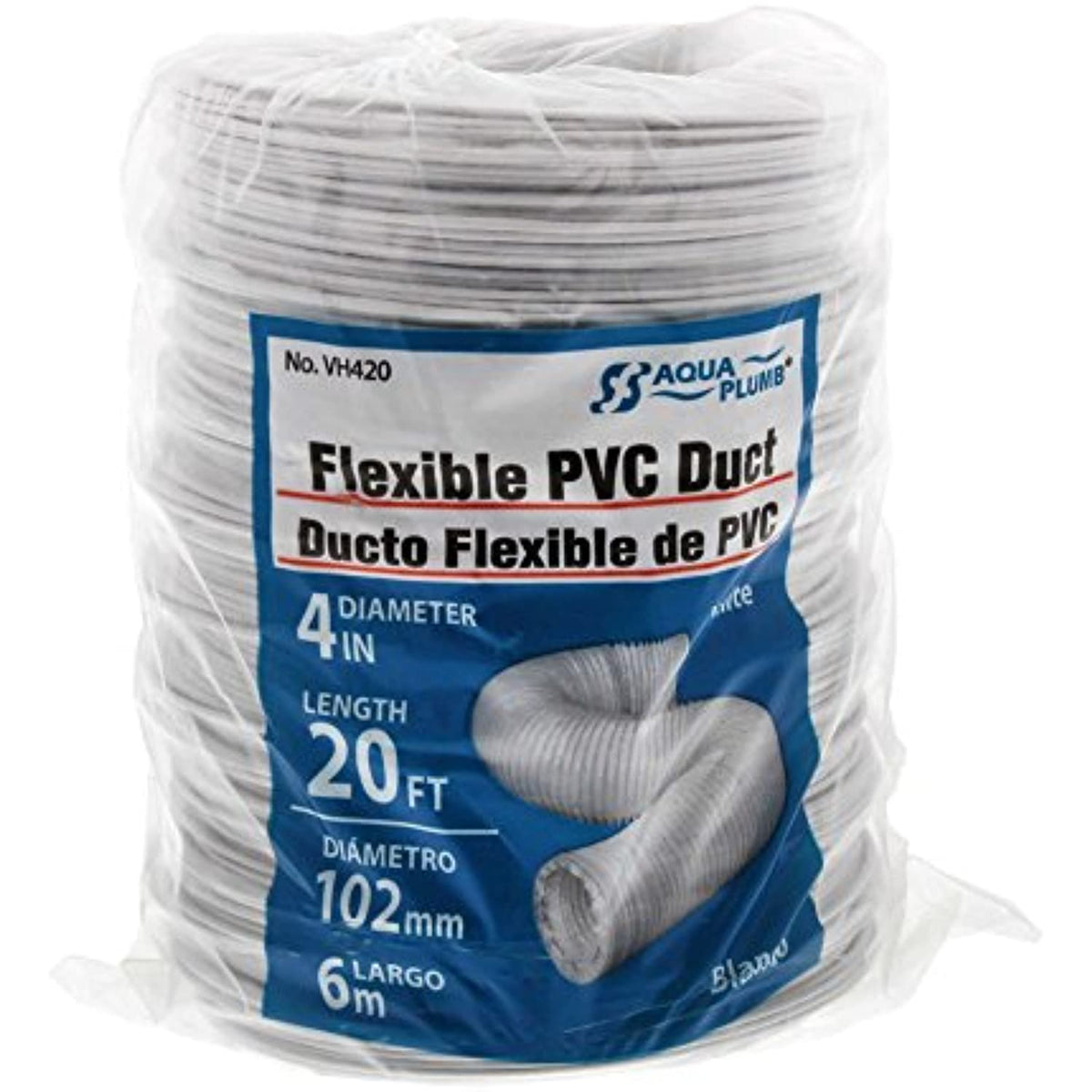 AquaPlumb VH420 4X20 Flexible White PVC Duct – SavvyDigz